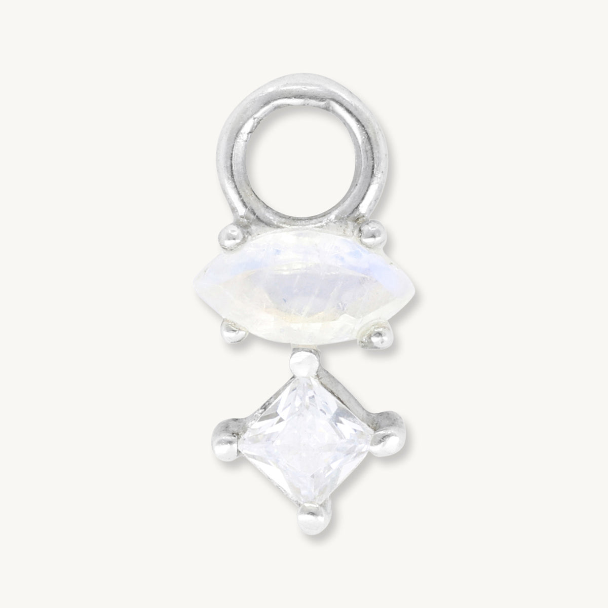 Astrid Marquise Moonstone Silver Charm – ToniMay