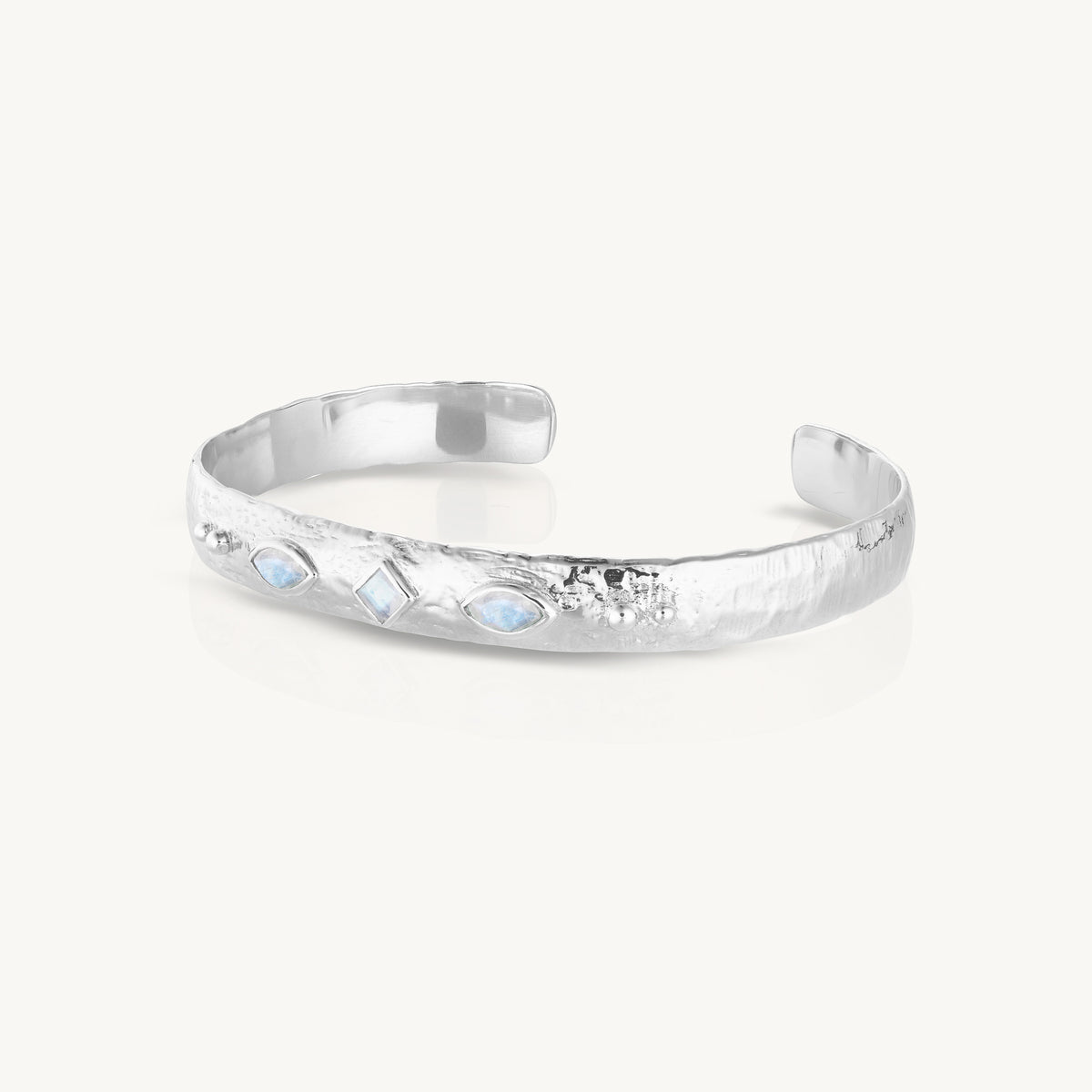 Coronet Moonstone Silver Cuff – ToniMay
