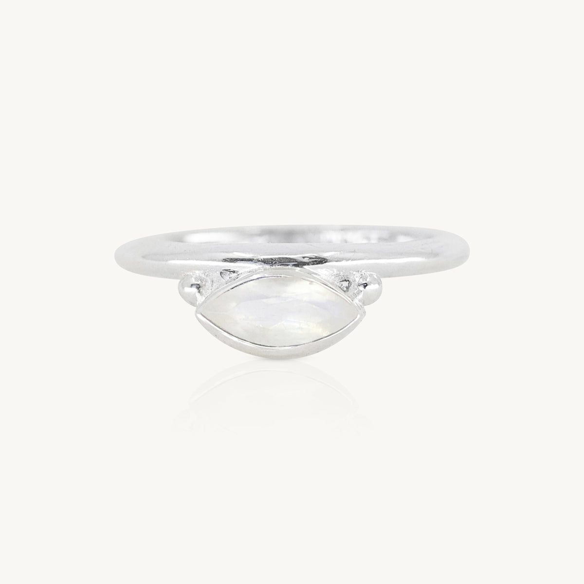 Nyra Marquise Moonstone Silver Stacker – ToniMay