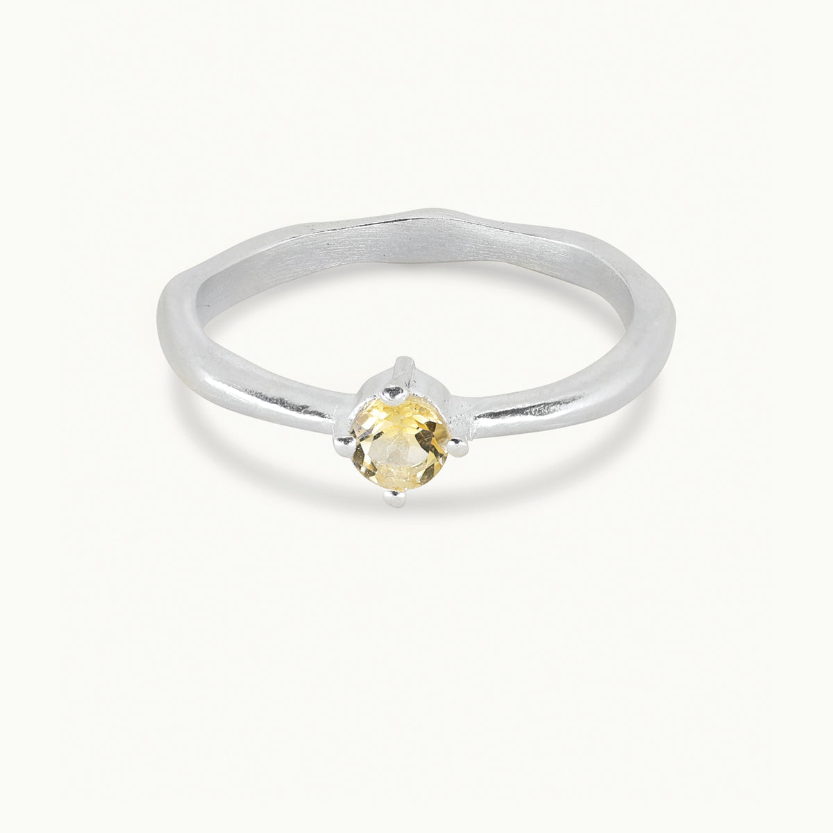 November Citrine Silver Birthstone Ring – ToniMay