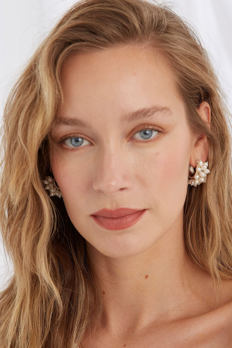 Annabel Gold Pearl Earrings – ToniMay