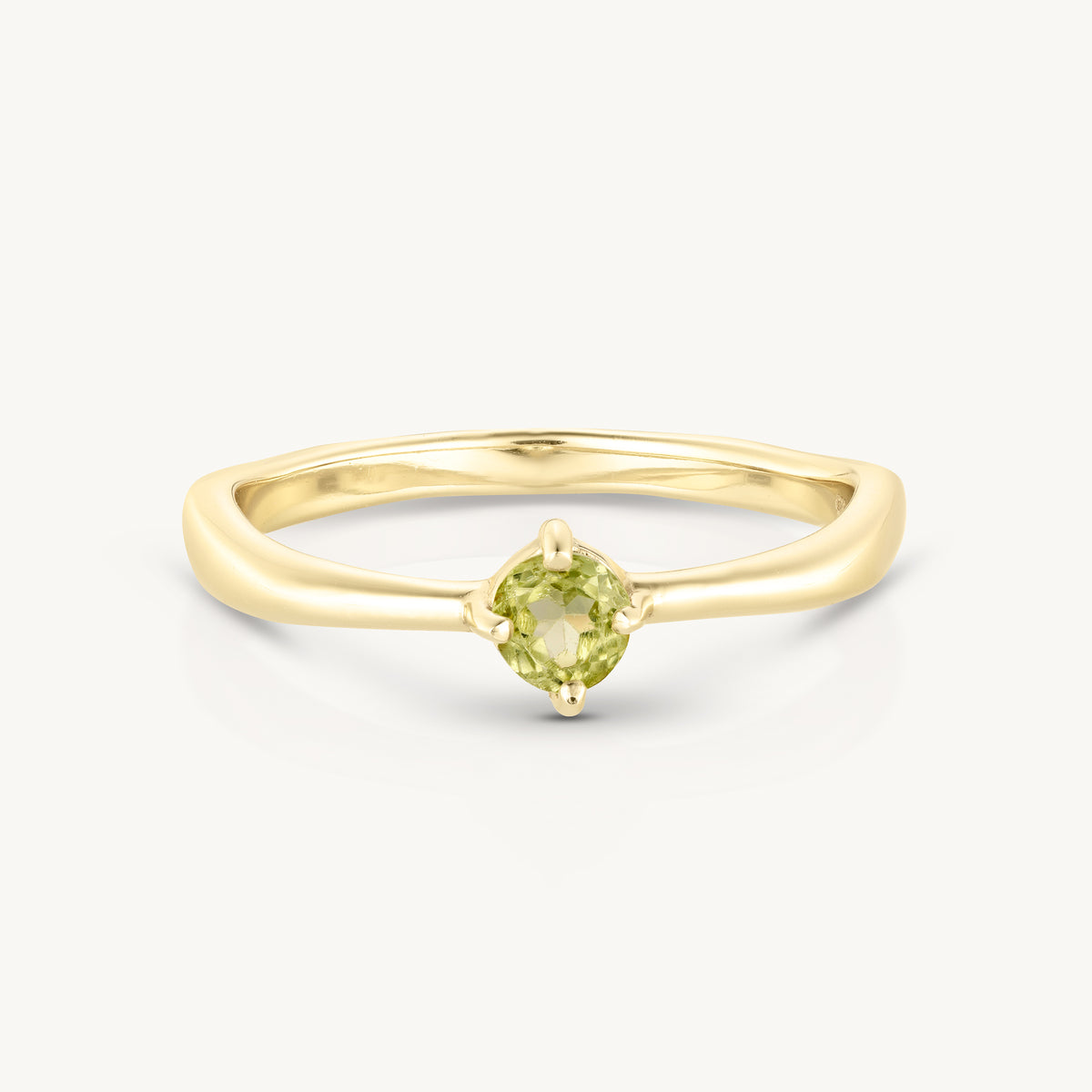 August Peridot Gold Birthstone Ring – ToniMay