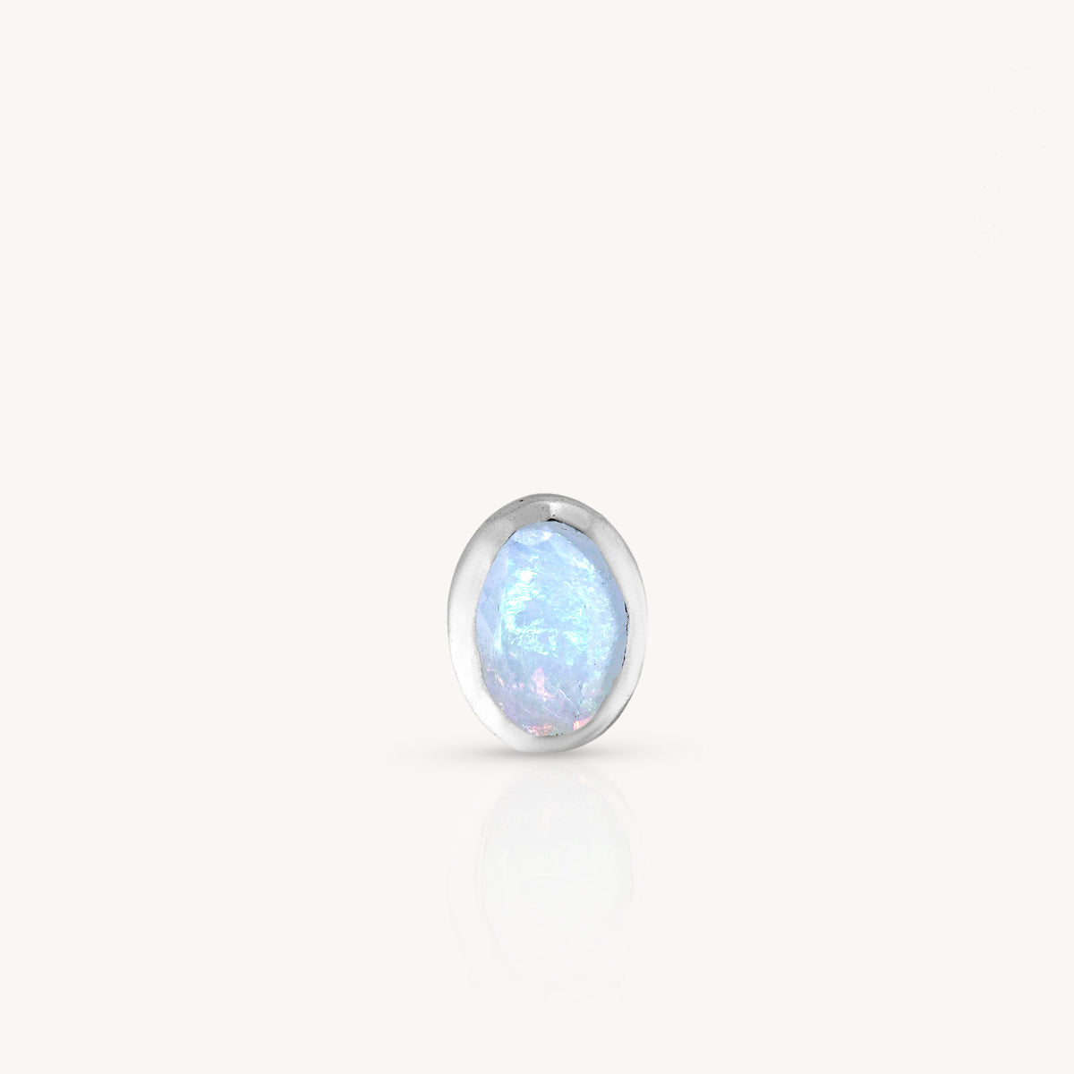 October Opal Silver Birthstone Oval Charm – ToniMay
