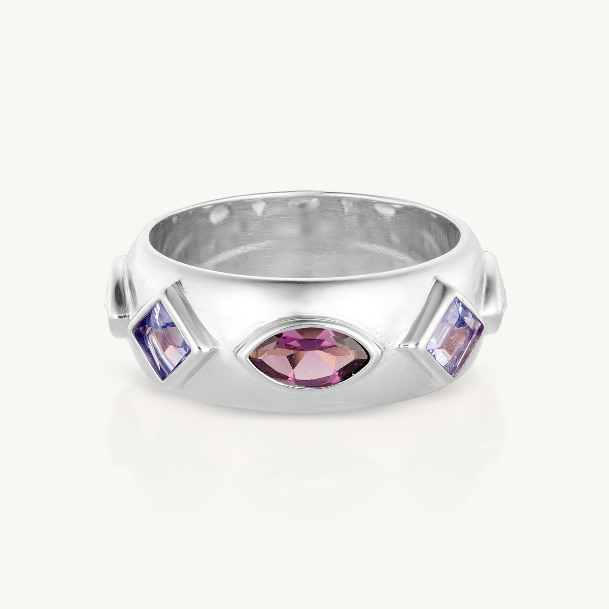 Coronet Iolite & Rhodolite Silver Ring – ToniMay