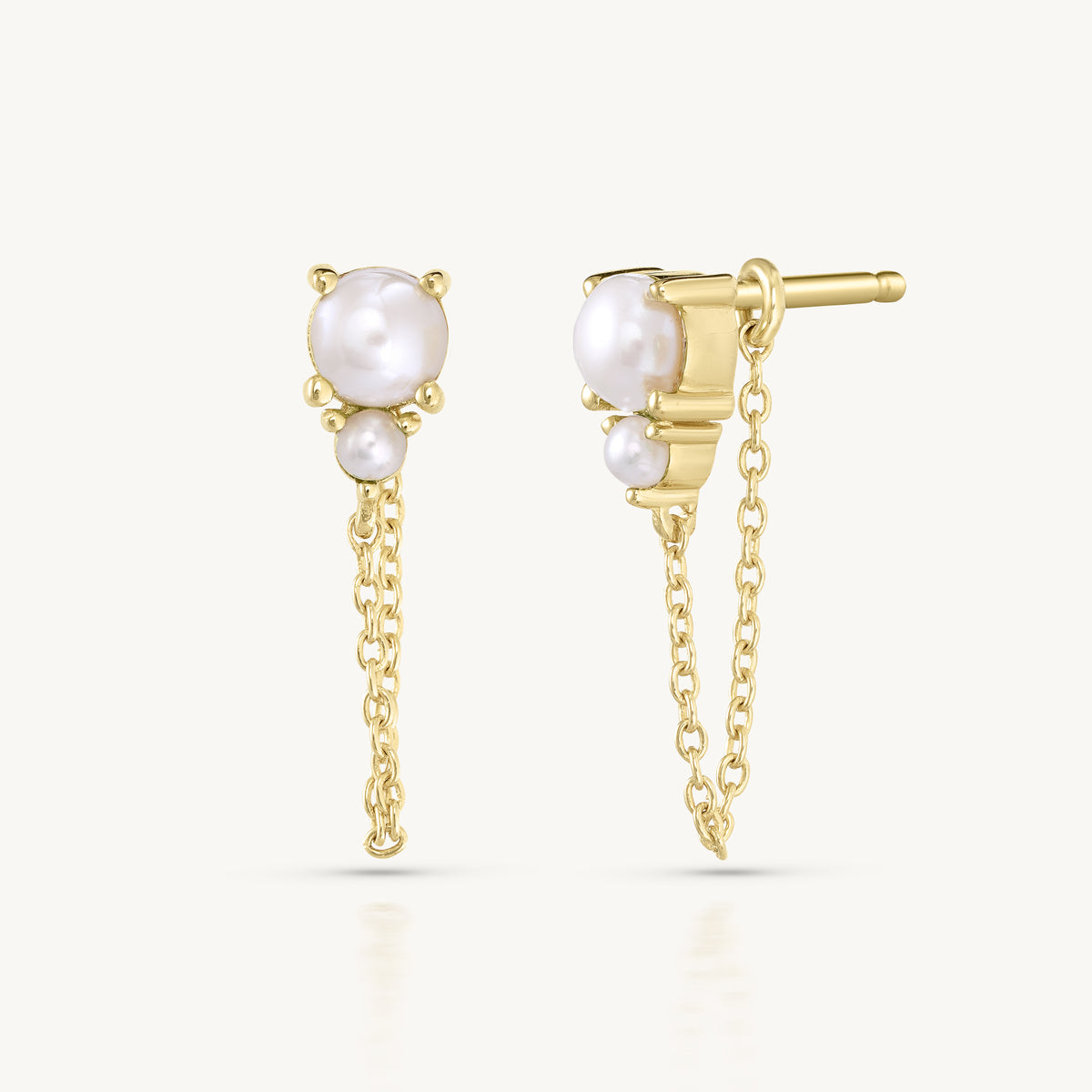 June Ombre Pearl Birthstone Gold Stud – ToniMay
