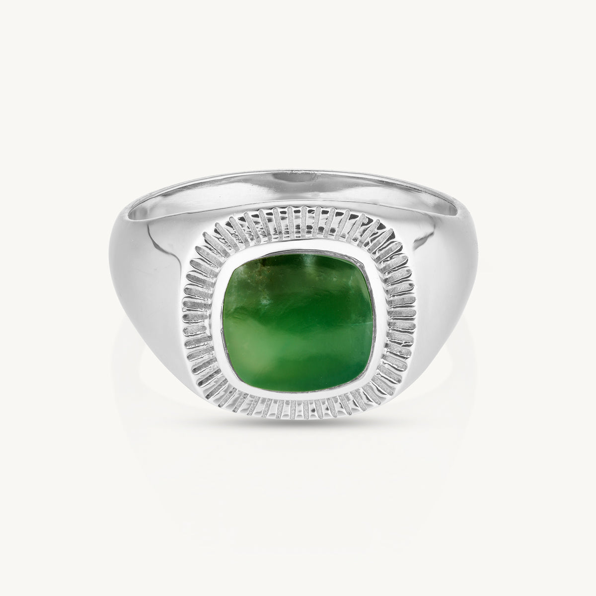 Lennox Green Onyx Silver Ring – ToniMay