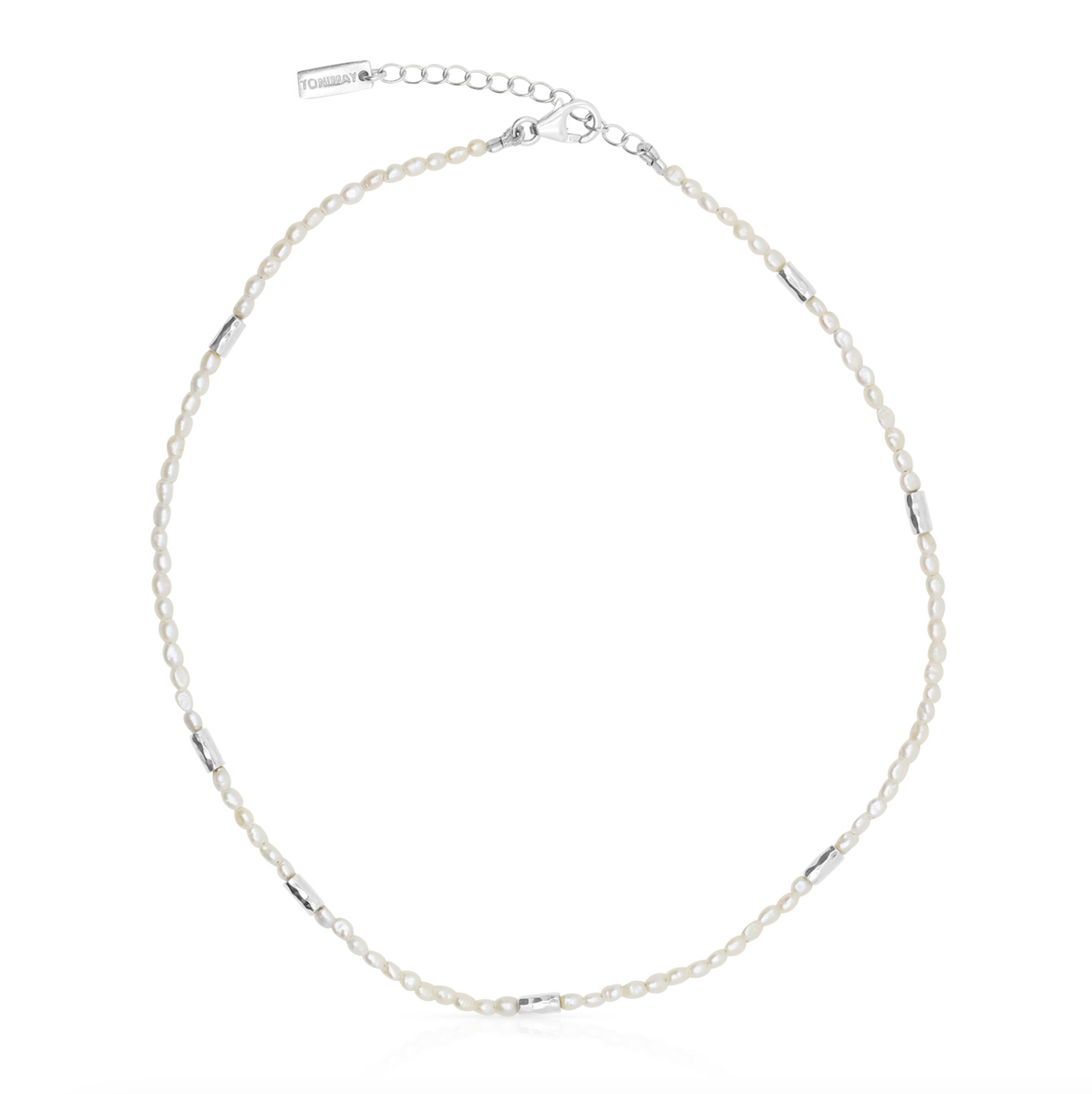 Pearl Silver Necklace – ToniMay