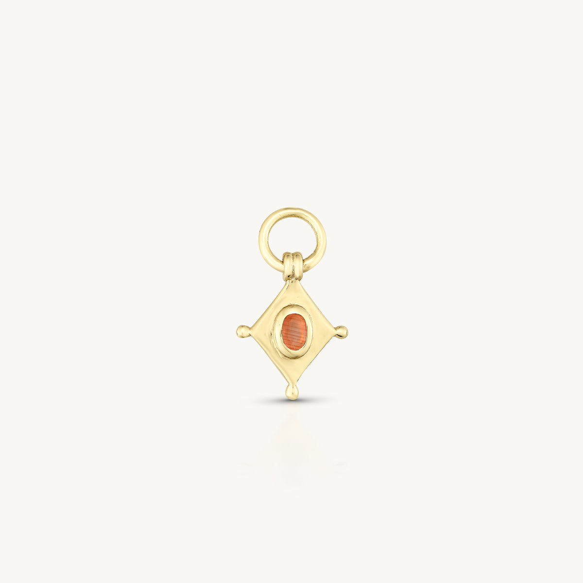Shield Gold Sunstone Charm – ToniMay