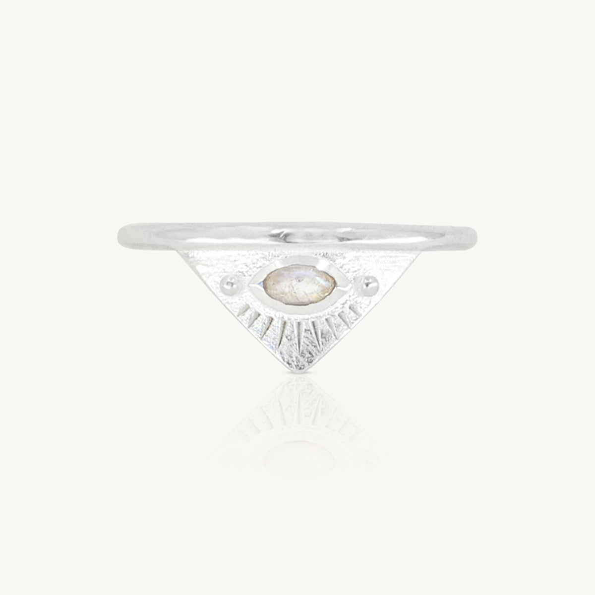 Solaris Moonstone Silver Ring – ToniMay